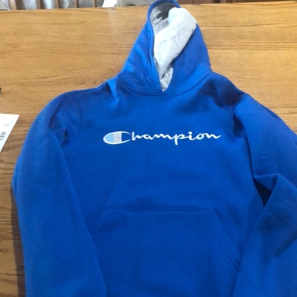 Shirts & Tops | Champion Blue Hoodie | Poshmark